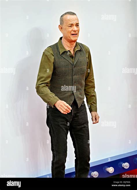 London England May 28 2026 Tom Hank Attends The Toy Story 5 Uk Launch Event At Odeon Luxe