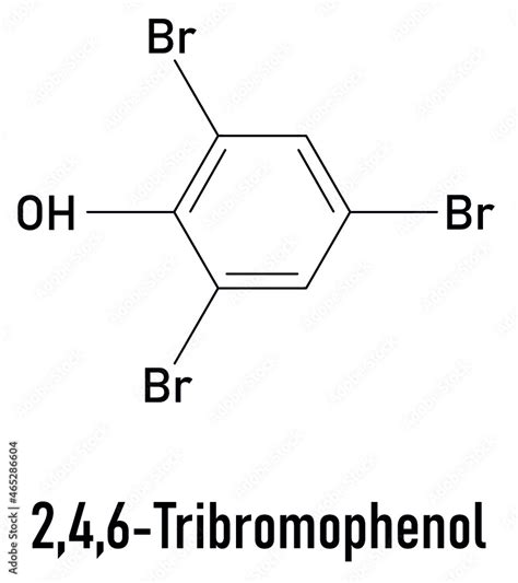 Tribromophenol Tbp 246 Tribromophenol Molecule Used As Fungicide