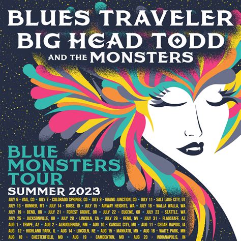 Blue Monsters Tour With Blues Traveler Announced Big Head Todd And