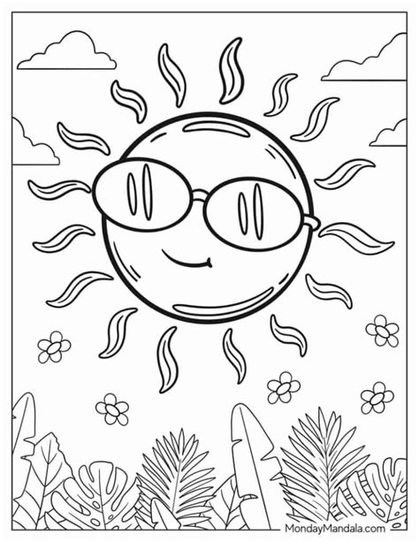 Sun Colouring Pictures