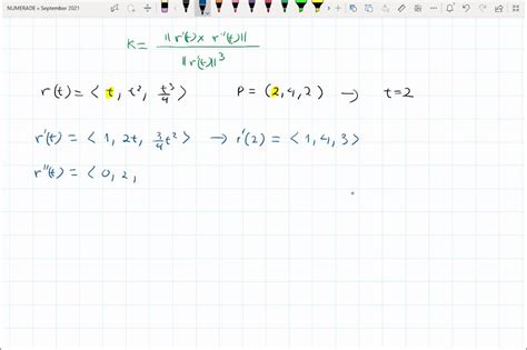 Solved Find K And τfor The Space Curve X T Y T 2 Z T 3 Called The