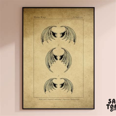 Acotar Bat Boys Illyrian Wings Svg Etsy