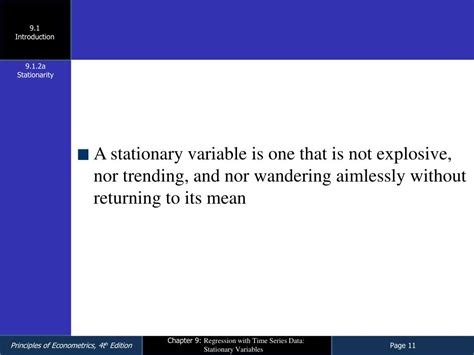 ppt chapter 9 regression with time series data stationary variables