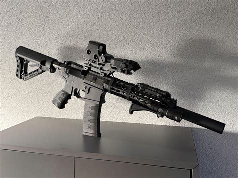 My Gandg Cm16 Srl With Gbrs Hydra Riser Mount Rairsoft