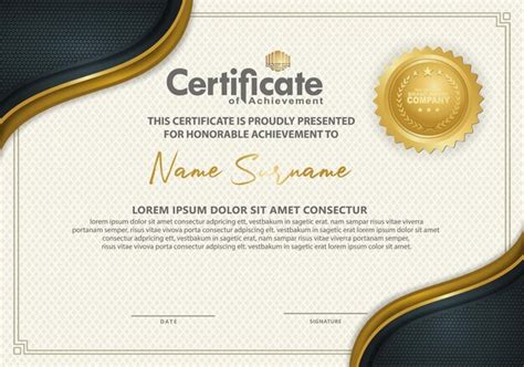 Premium Vector Certificate Template With Luxury And Elegant Texture