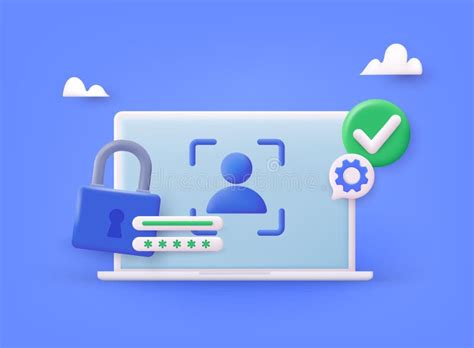 Computer And Account Login And Password Form Page On Screen Sign In To