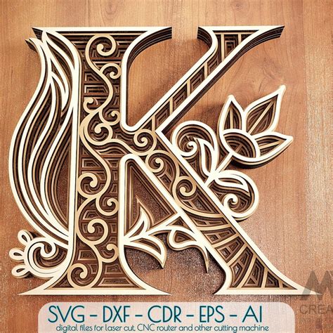 Monogram Letter K Etsy