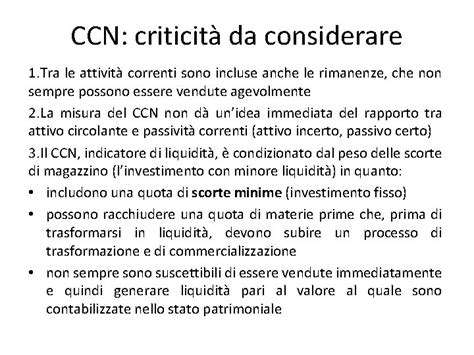 Il Capitale Circolante Netto Ccn Differenza Tra Le