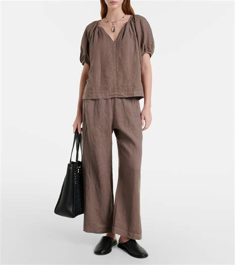 Velvet Lola Linen Wide Leg Pants Velvet