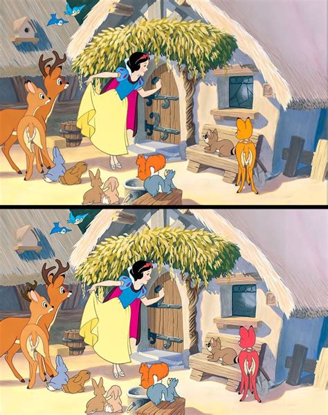 Try To Spot The 5 Differences In These Disney Movie Scenes