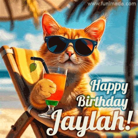 Happy Birthday Jaylah Fun Beach Vibes  Download On