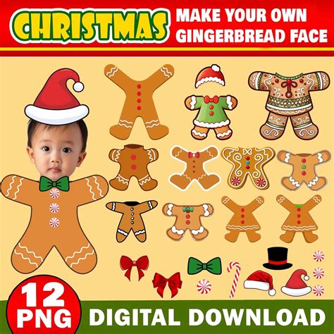 Gingerbread Face Printable Free Printable Hq