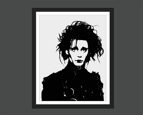 Edward Scissorhands Stencil