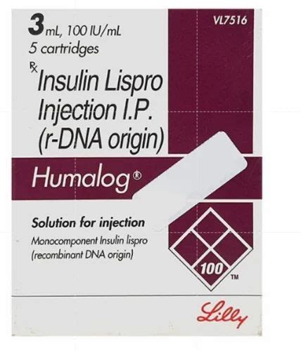 Humalog 100iuml Solution For Injection Packaging Type Vial At ₹ 1000
