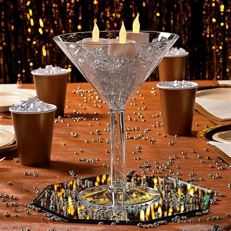 Plastic Giant Martini Glass Centerpiece Jumbo Martini Glass Clear