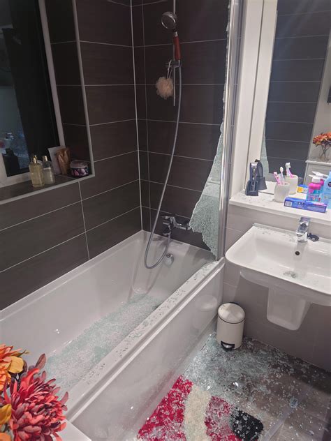 Shower Screen Randomly Exploded Literally Rnerdfighters
