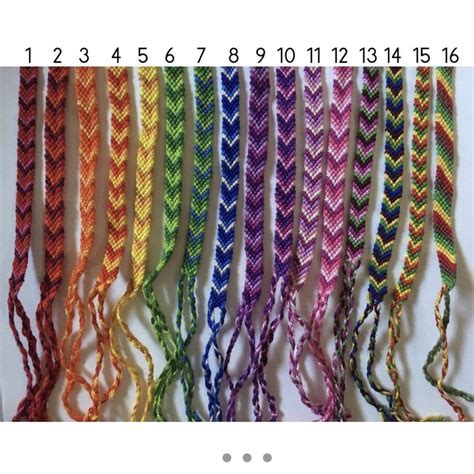Chevron Friendship Bracelet Patterns