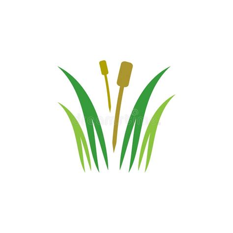 Grass Logo Template Icon Stock Illustration Illustration Of Meadow