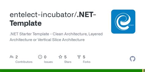 GitHub Entelect Incubator NET Template NET Starter Template Clean Architecture Layered