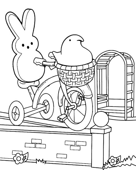 Peeps Coloring Page Coloring Page