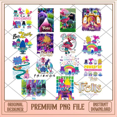 Disney Troll Png Bundle Design Disney Svg Svg Files For Cricut