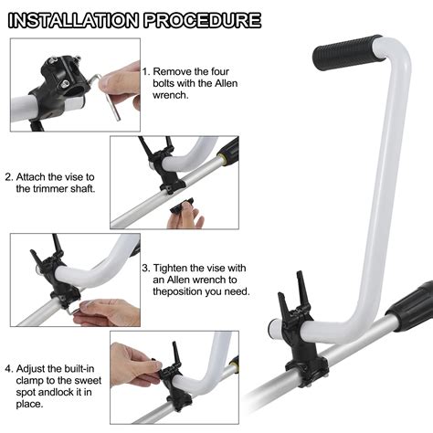 Ergonomic Weed Eater Handle Extension Back Saver Upgraded String Trimmer