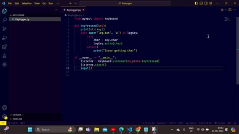 Video Keerthan B På Linkedin Cybersecurity Ethicalhacking Python Keylogger Linux Intern