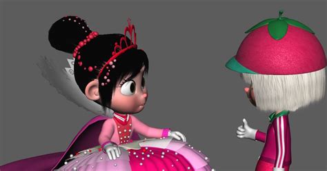 Vanellopevonschweetz Vanellope And Taffyta Skyriderのうごイラ Pixiv