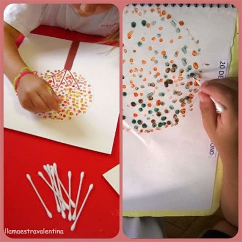 Pintura Com Cotonete Coordenação Motora Fina Materiais Montessori