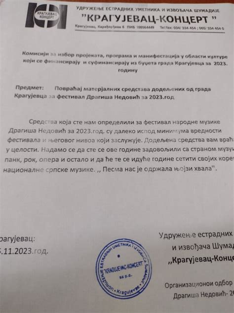 Dragiša Nedović Dobio Trg Ali Ostao Bez Festivala Manifestacije U Kragujevcu Ove Godine Neće