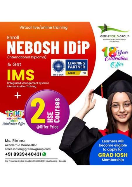 Unlocking The Advantages Of Nebosh I Dip Course In Pondicherypdf