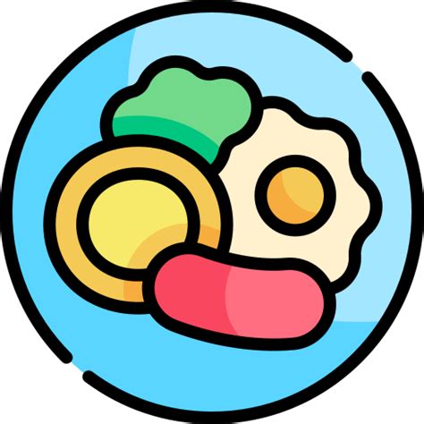 Llapingachos Kawaii Lineal Color Icon