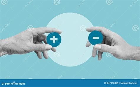 Decision Making Concept Positive Or Negative Business Choice And Analysis Of Advantages Stock