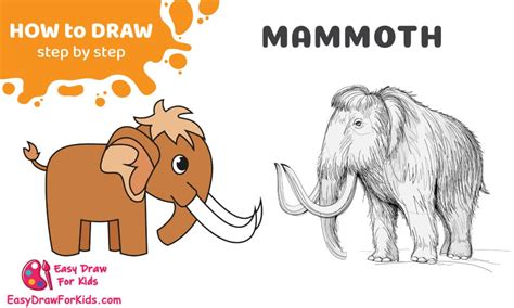 How To Draw A Mammoth 2 Ways With Pictures