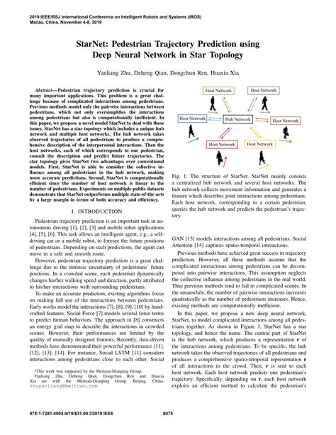 Pdf Starnet Pedestrian Trajectory Prediction Using Deep Neural Network In Star Topology