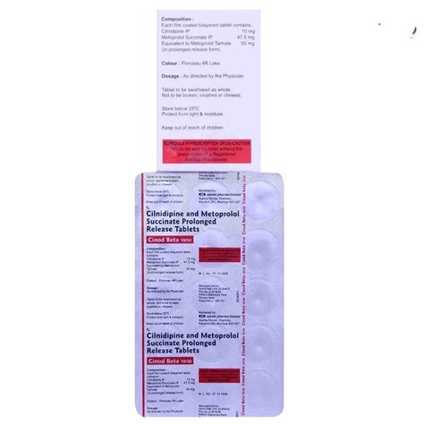 Cinod Beta 1050 Tablet 15s Ausadhium247