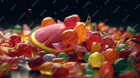 Premium Ai Image Hard Candy With Fruity Flavors