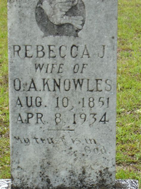 Rebecca Jane Green Knowles 1851 1934 Find A Grave Memorial