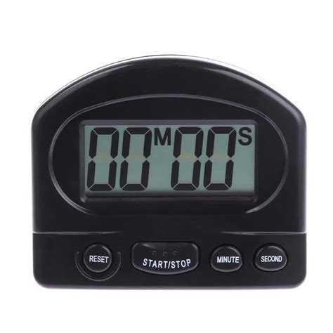white black digital timer alarm clock countdown gadgets with large lcd