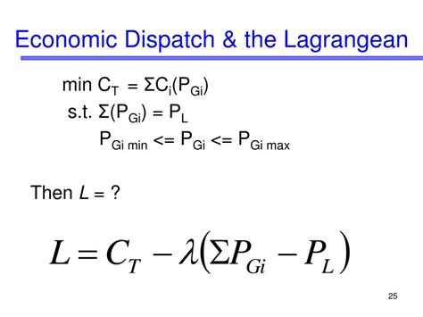 Ppt Least Cost System Operation Economic Dispatch 2 Powerpoint Presentation Id6695046
