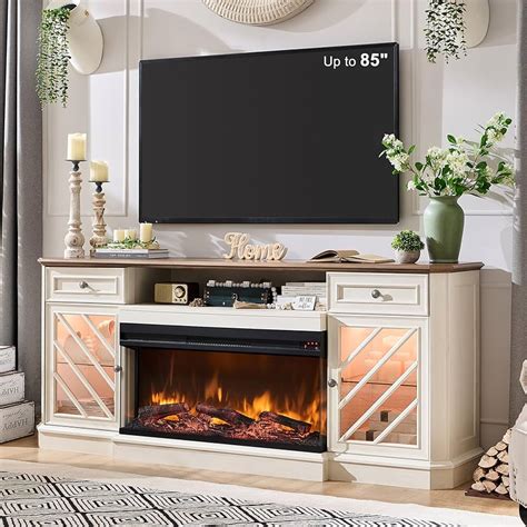 Electric Fireplace With Tv Above 68 Inch Electric Fireplace Tv Stand
