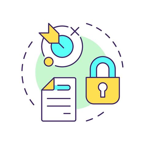 Purpose Limitation Multi Color Concept Icon Gdpr Principle Restricted