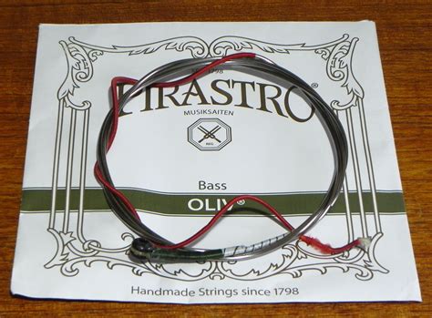 Price Drop Two Pirastro Oliv Double Bass Strings 34 D And G