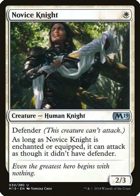 Novice Knight Mtg Single Card Moon Mtg