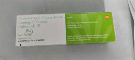 Synflorix Vaccine 05ml At ₹ 1982piece Pneumococcal Vaccines In New