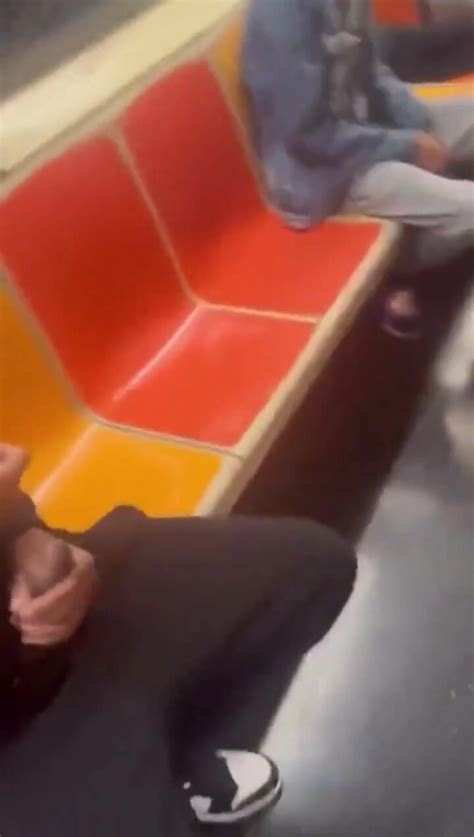 Group Of Men Jerk Of On Train