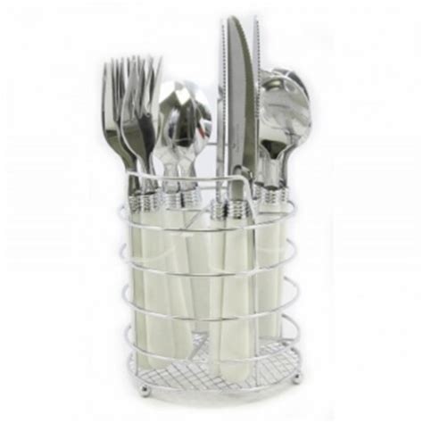 Sensations Ii Plastic Handle Flatware White 16 Piece 16 Ralphs