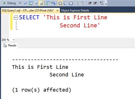 How To Insert Line Break In Sql Server String Interview Question Of