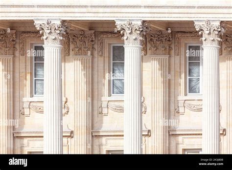 Corinthian Columns Greek Orders White Marble Architecture Columns
