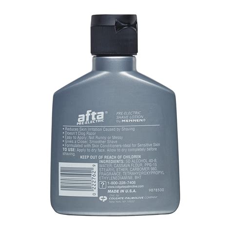 Afta Pre Electric Shave Lotion With Skin Conditioners Original 3 Oz